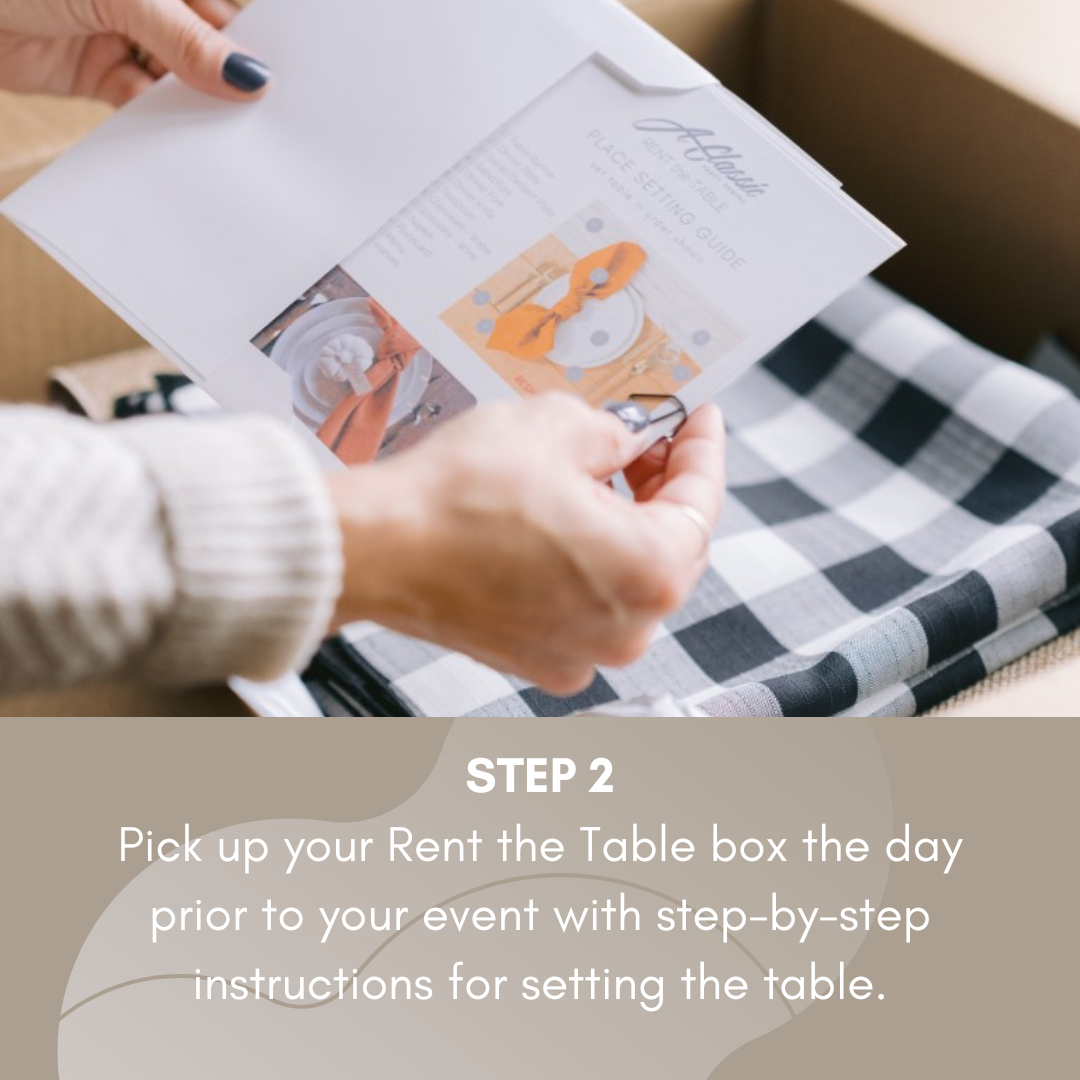 How it works: Rent the Table | A Classic Party Rental